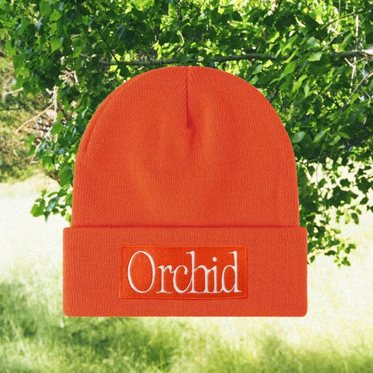 Orange Orchid Beanie – Telepathic Instruments